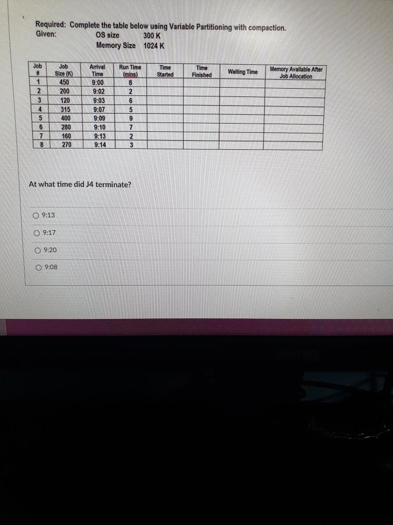 Solved Question 2 Required Complete The Table Below Using 
