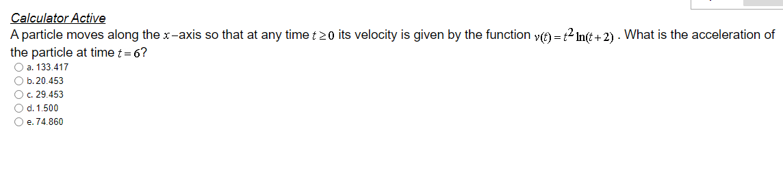 Solved Calculator Active A particle moves along the x-axis | Chegg.com