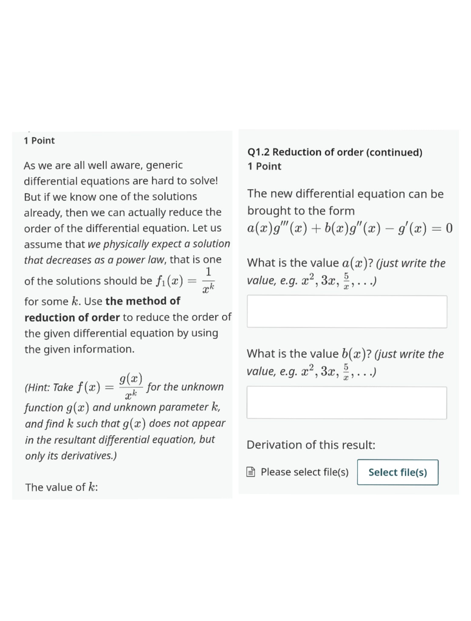 Solved 1 ﻿PointAs we are all well aware, genericdifferential | Chegg.com