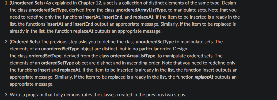 Solved Unordered Array List Type 