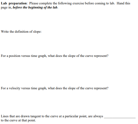 Solved Lab Position, velocity and acceleration Purpose: To | Chegg.com