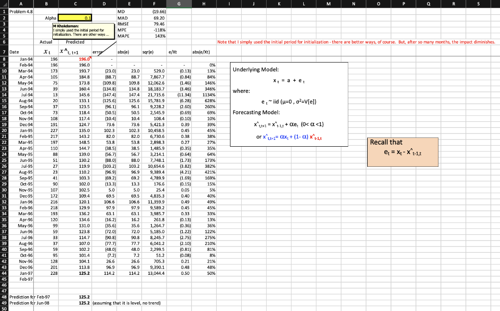 Solved please explain how to solve on excel 4.8 Union Gas | Chegg.com