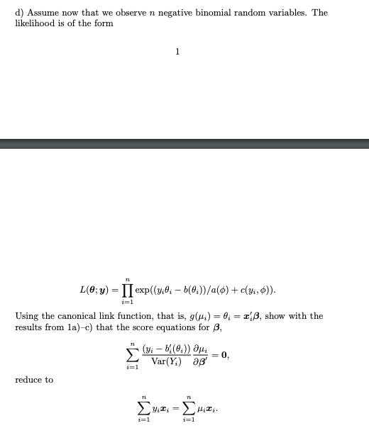 The negative binomial probability mass function is | Chegg.com
