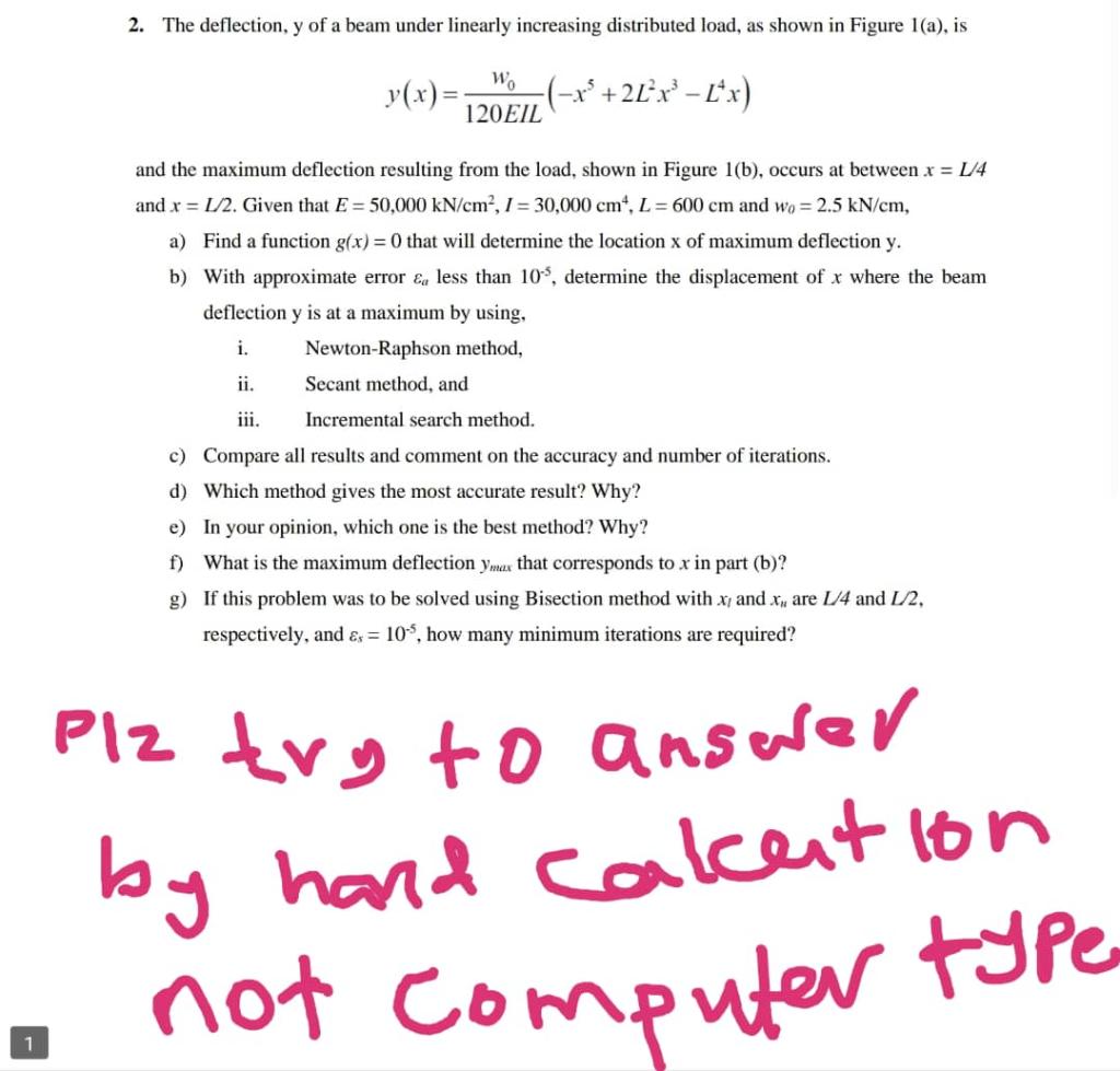 plz answer clearly by handwritting not | Chegg.com