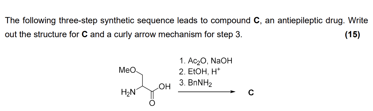 Solved The following three-step synthetic sequence leads to | Chegg.com
