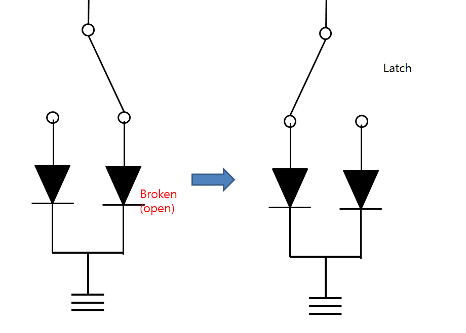 Solved If the first diode has died and become open, without | Chegg.com