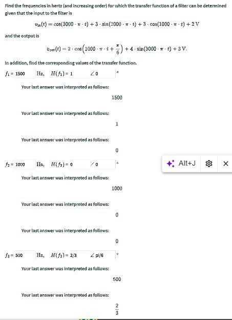 Solved Find the frequencies in hertz (and increasing order) | Chegg.com