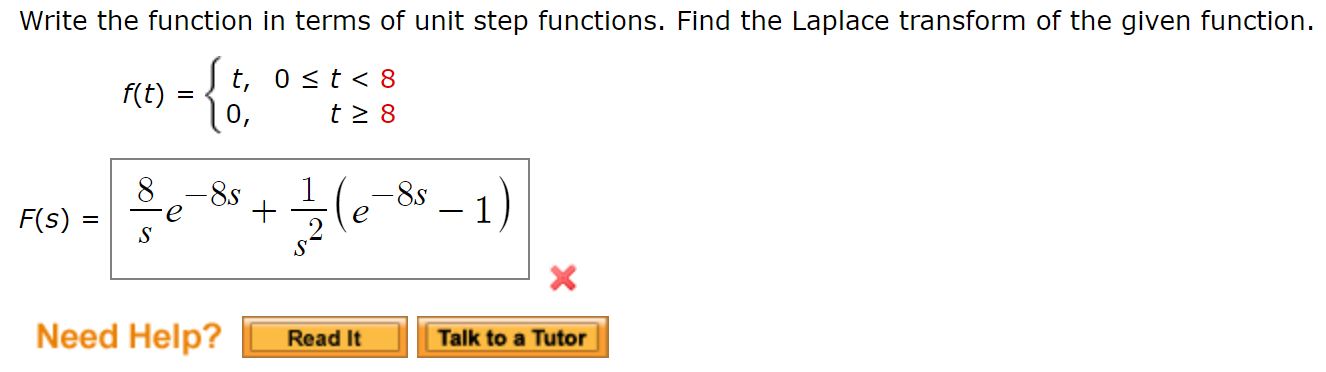 Solved Write the function in terms of unit step functions. | Chegg.com