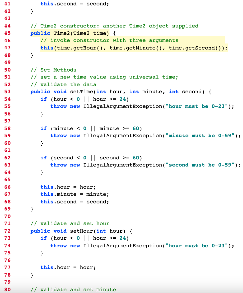 Solved Consider the Time2 class discussed in the course | Chegg.com