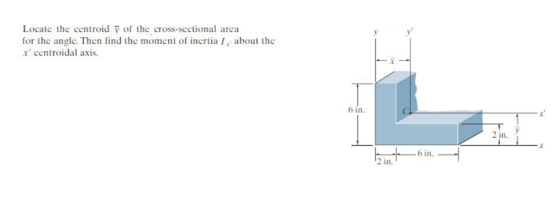Locate the centroid yˉ of the cross-sectional area | Chegg.com