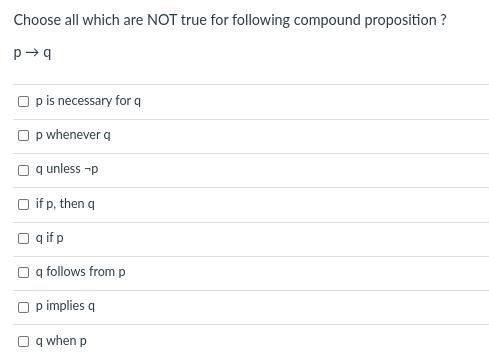 Solved Choose all which are NOT true for following compound | Chegg.com