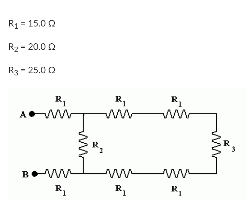 Solved If the potential across AB is 12V find current | Chegg.com