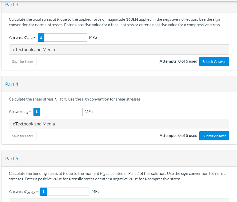 Solved Answers: A= (103) mm2 Ix = i (106) mm 12= (109) mm | Chegg.com