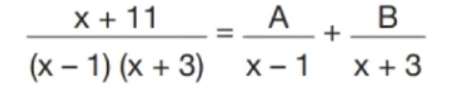 Solved (x−1)(x+3)x+11=x−1A+x+3B | Chegg.com