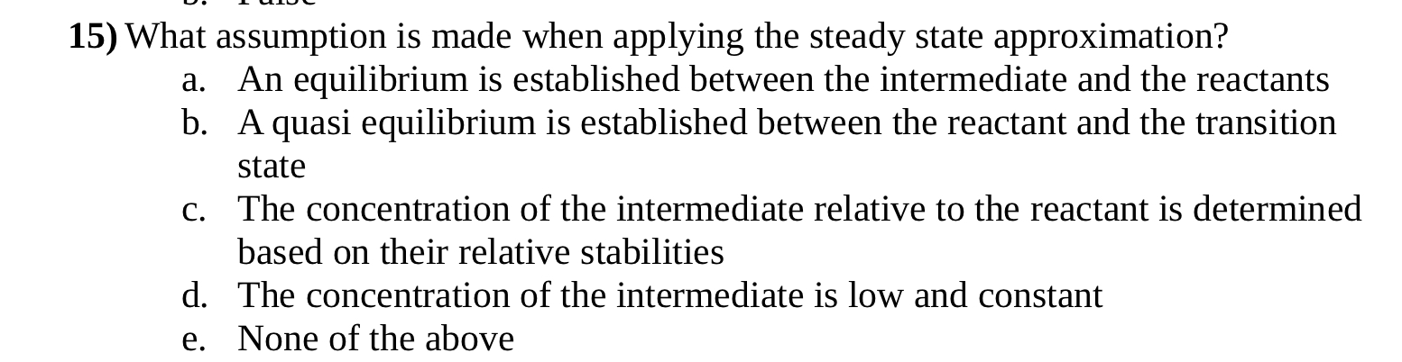 Solved What assumption is made when applying the steady | Chegg.com