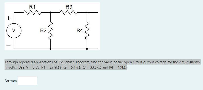 Solved Through repeated applications of Thevenin’s Theorem, | Chegg.com