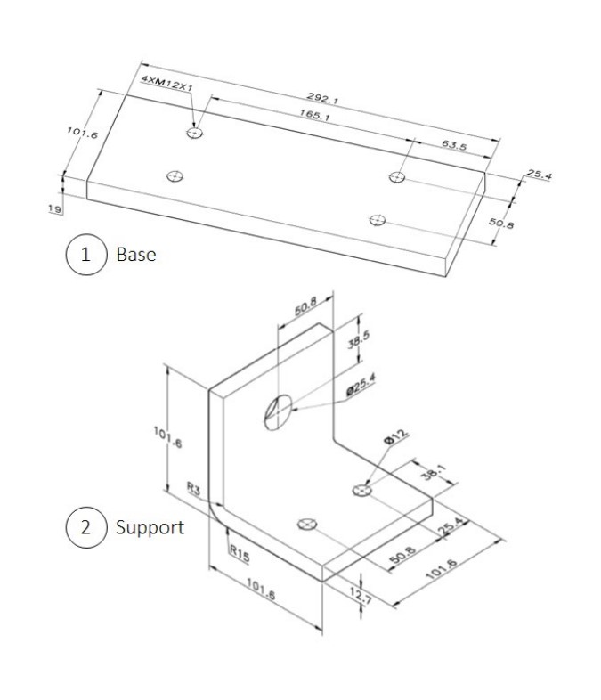 QUESTION 6: Create a general assembly drawing of the | Chegg.com