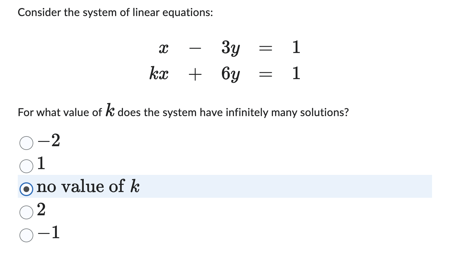 Solved code class="asciimath">Consider the system of linear | Chegg.com