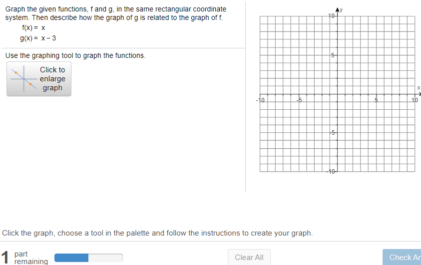 Solved NY 10 Graph the given functions, f and g, in the same | Chegg.com