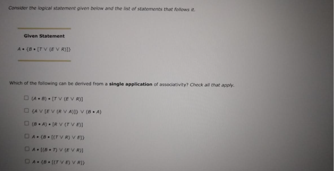 Solved 3. Rules of Replacement - Associativity | Chegg.com Solved 3. Rules of Replacement - Associativity | Chegg.com