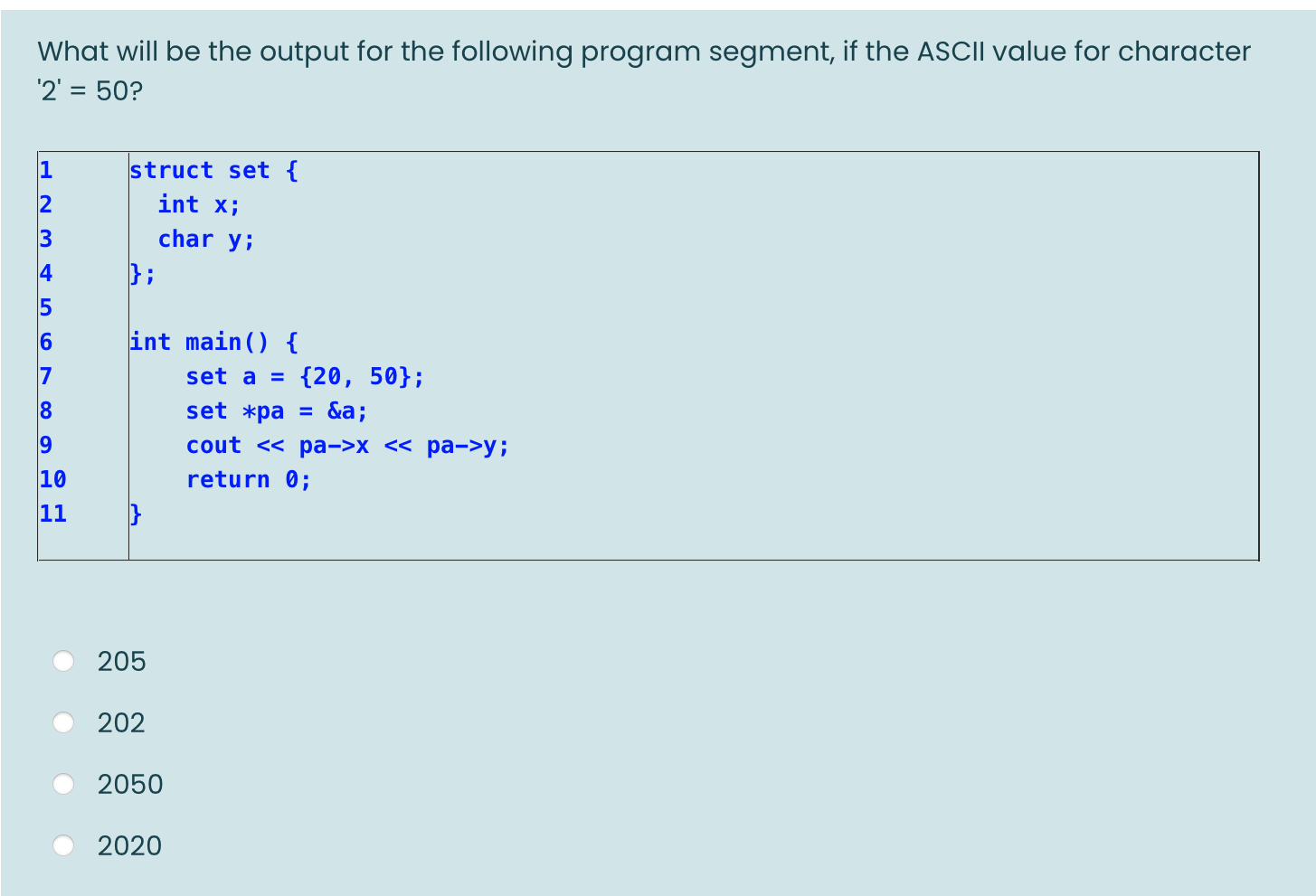 Solved What will be the output for the following program | Chegg.com