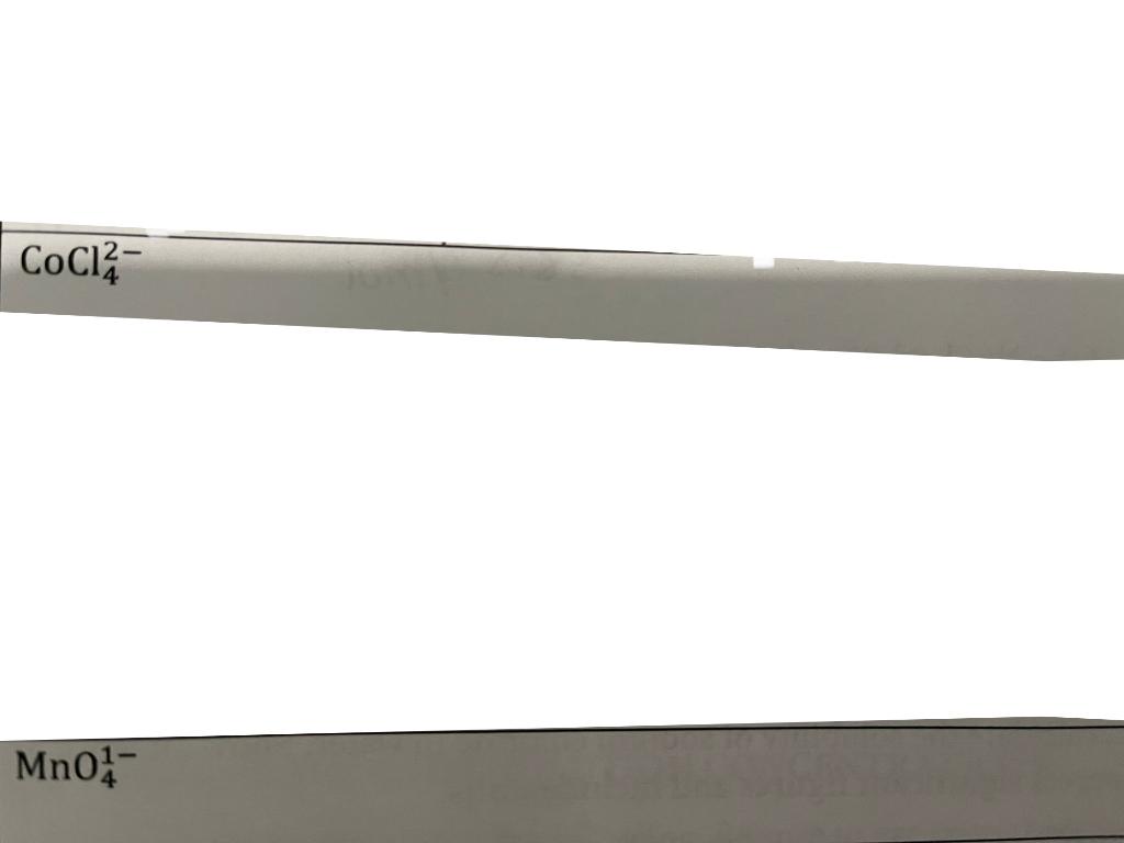 Solved CoCl2- Mn04- | Chegg.com