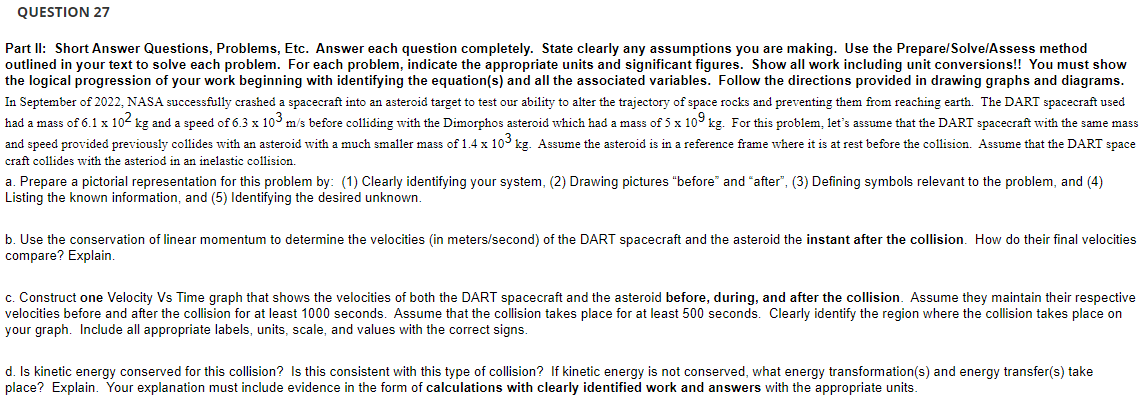 Solved Part II: Short Answer Questions, Problems, Etc. | Chegg.com