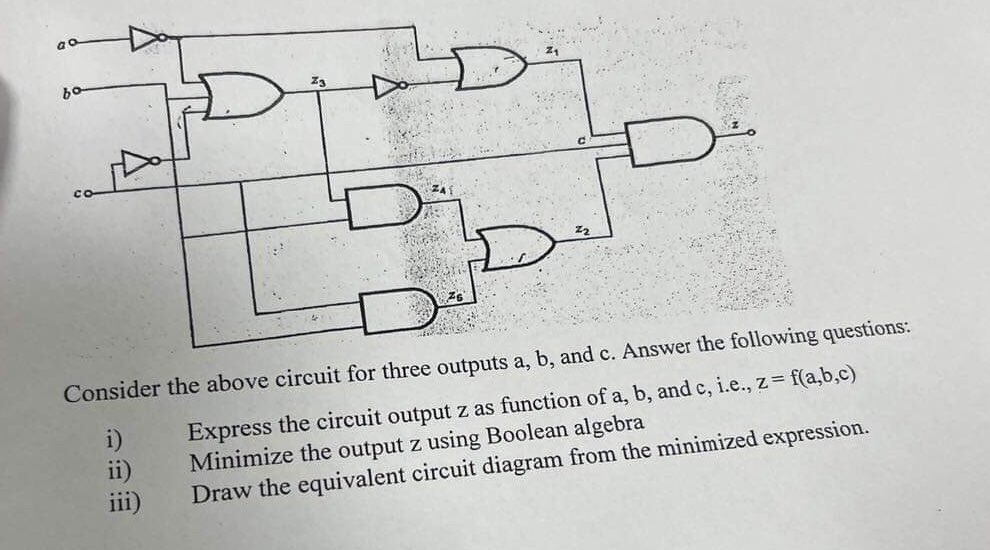 Solved ig questions: Consider the above circuit for three | Chegg.com