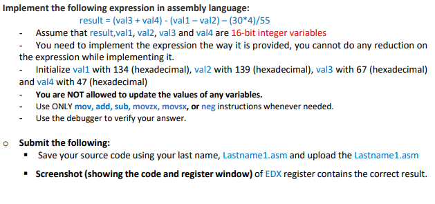 Solved I have a problem running the .asm file in Microsoft | Chegg.com