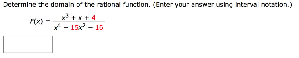 Solved Determine the domain of the rational function. (Enter | Chegg.com