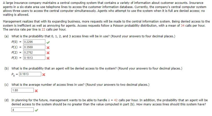 Solved A large insurance company maintains a central | Chegg.com