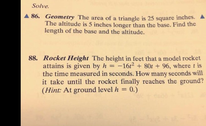 Solved Geometry The area of a triangle is 25 square inches. | Chegg.com