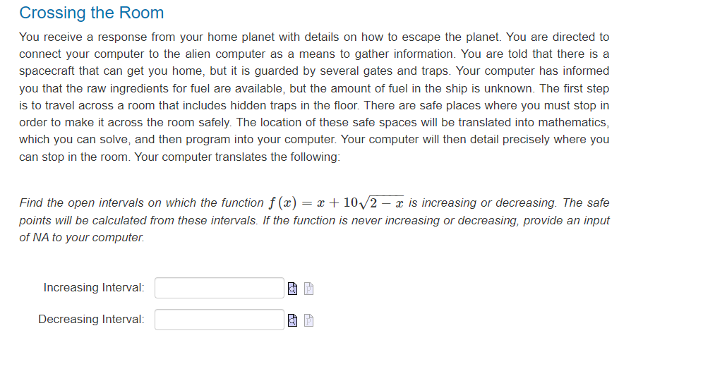 Solved Crossing the Room You receive a response from your | Chegg.com