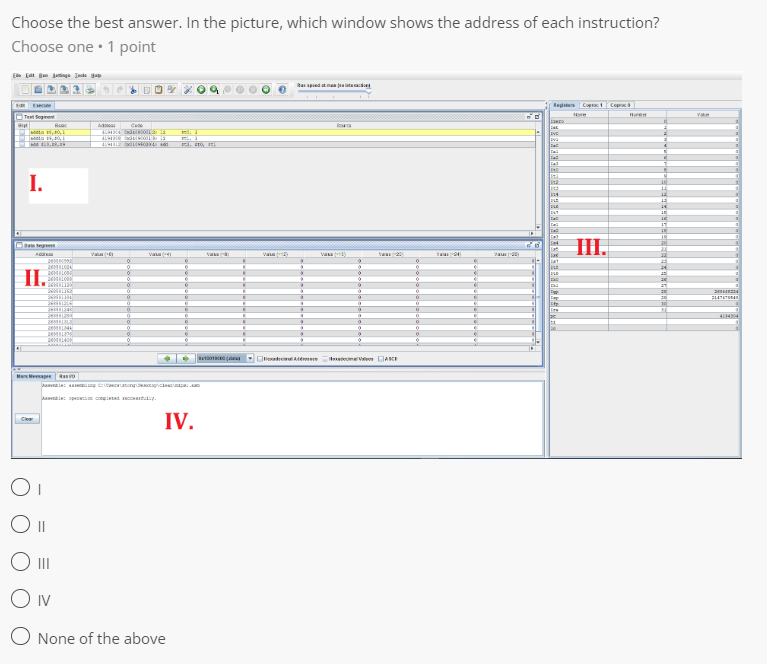 Solved Choose the best answer(s). The following instruction, | Chegg.com