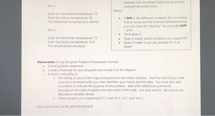 MATLAB Challenge # 4 MATLAB Conditional and | Chegg.com