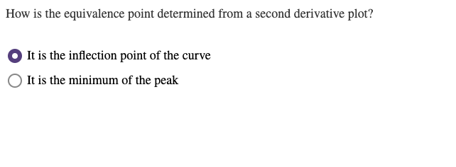Solved How is the equivalence point determined from a second | Chegg.com