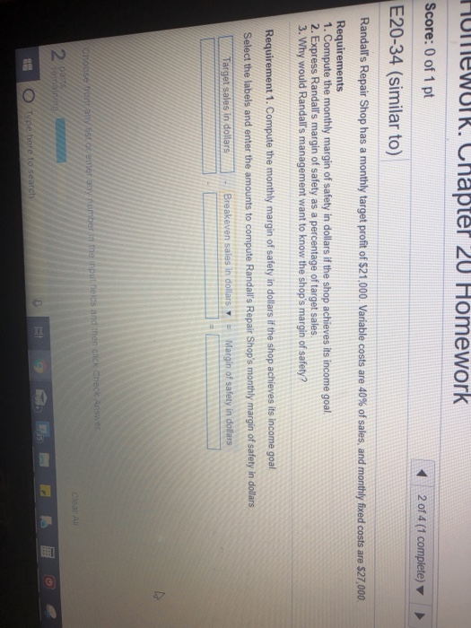 Solved noneWOrK. Cnapter 20 Homework Score: 0 of 1 pt E20-34 | Chegg.com Solved noneWOrK. Cnapter 20 Homework Score: 0 of 1 pt E20-34 | Chegg.com