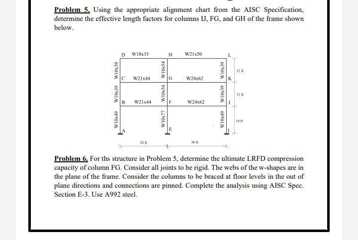 Solved Problem 5. Using the appropriate alignment chart from | Chegg.com