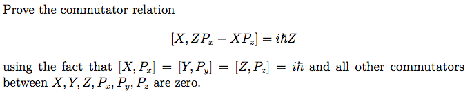 Solved Prove the commutator relation using the fact that | Chegg.com