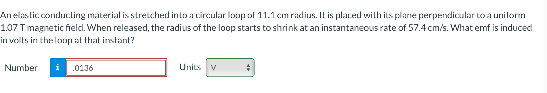 Solved An elastic conducting material is stretched into a | Chegg.com