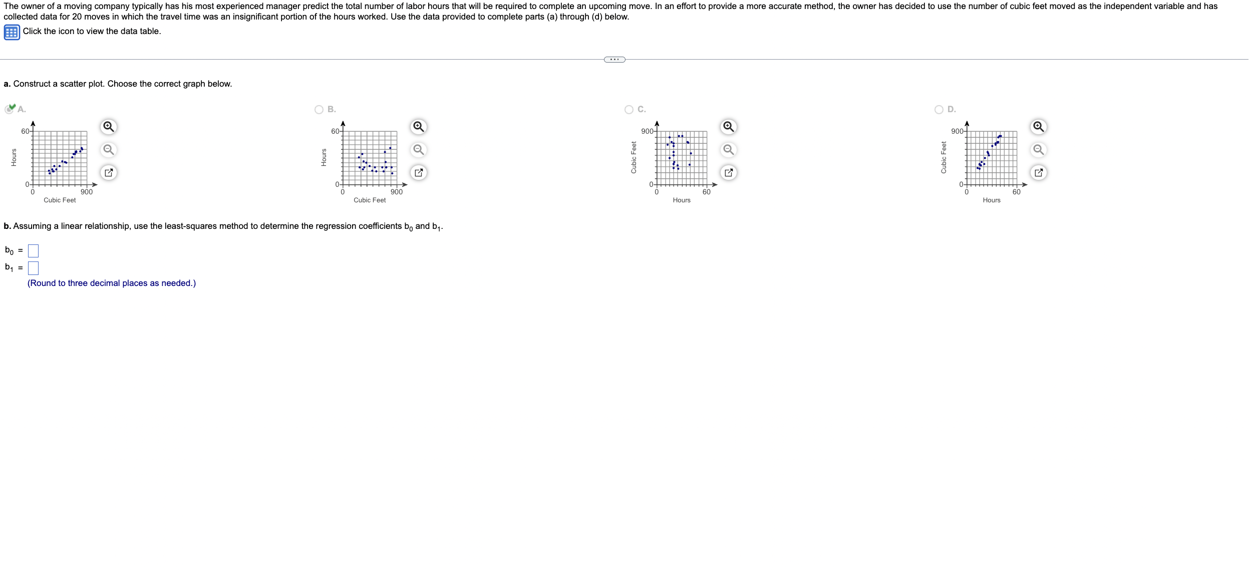Solved collected data for 20 moves in which the travel time | Chegg.com