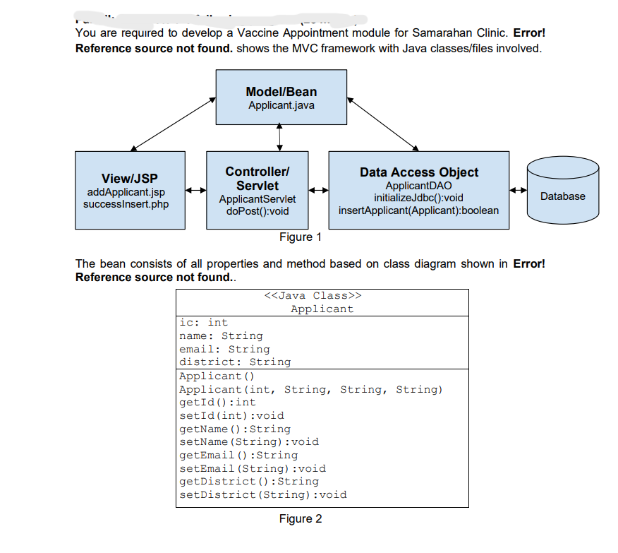 Solved You are required to develop a Vaccine Appointment | Chegg.com