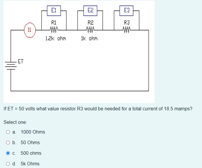 Solved What is the total current in the circuit? FIG 1 | Chegg.com