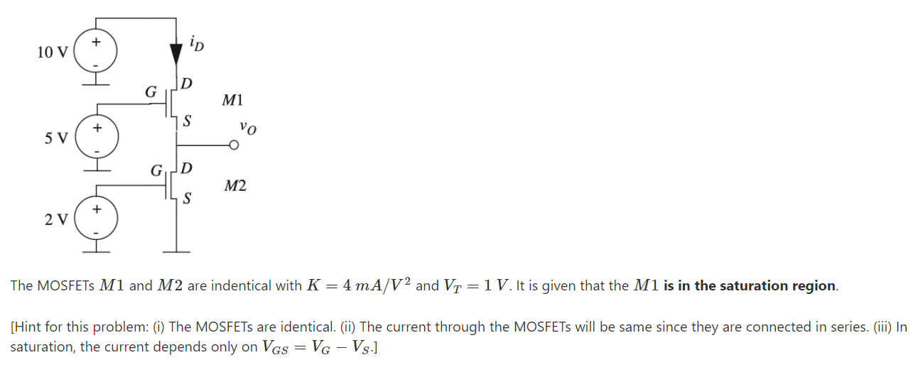 Solved Select the answers that are true for MOSFETS. NMOS | Chegg.com