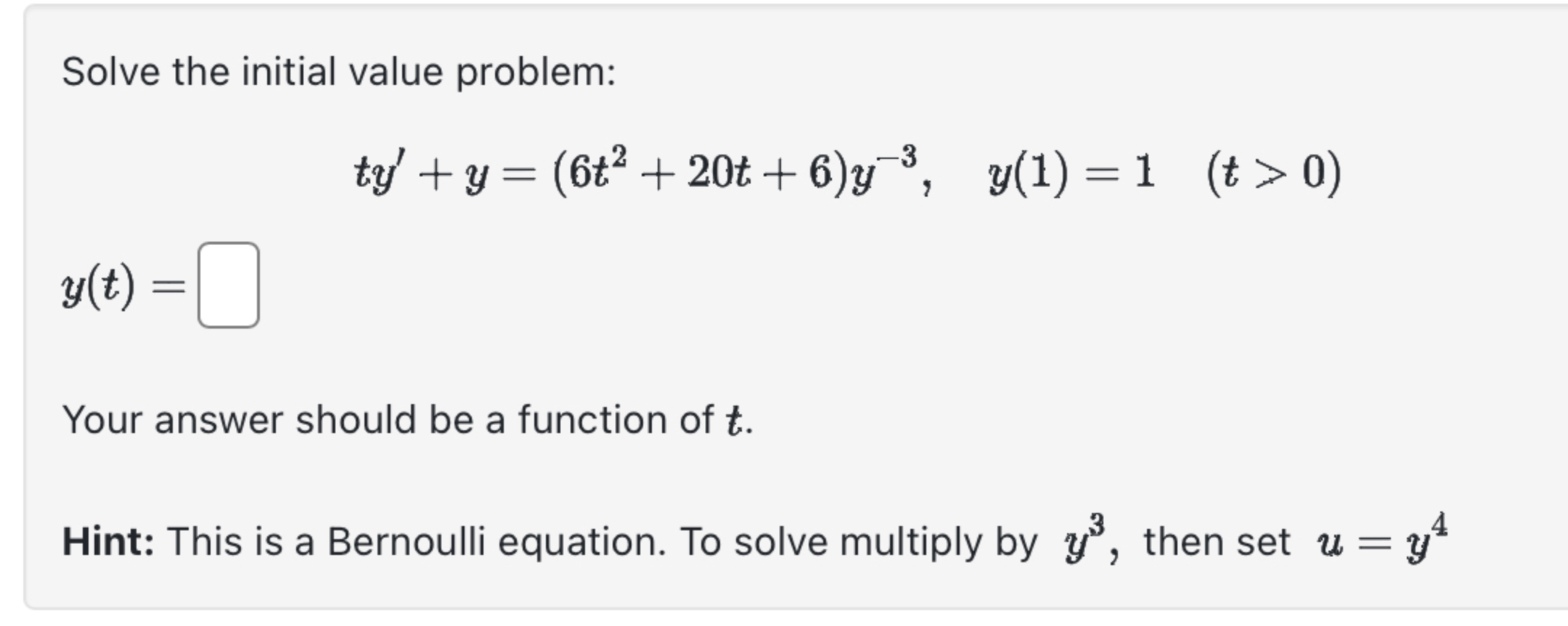 Solved Solve the initial value | Chegg.com