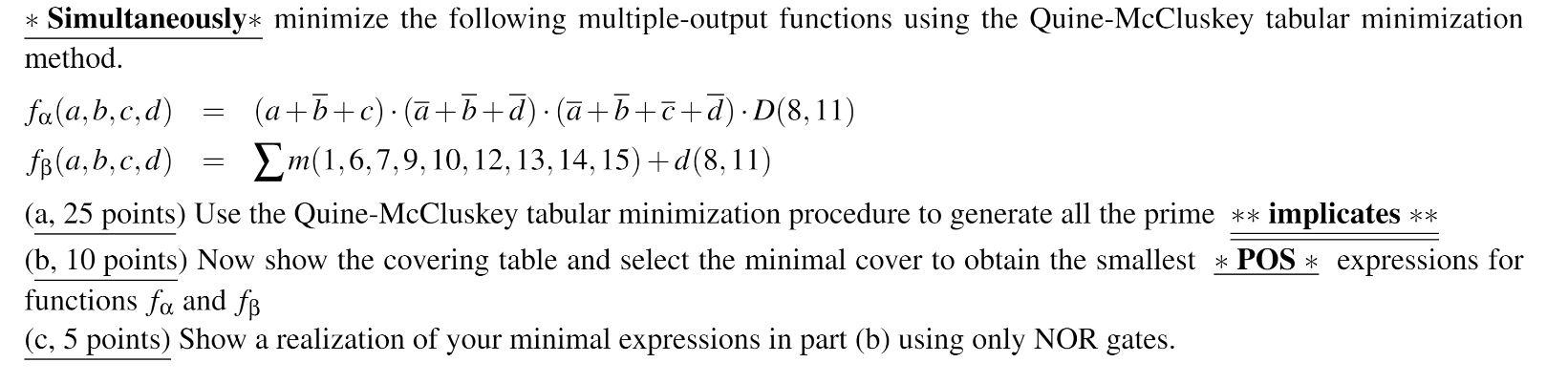 Solved = = * Simultaneously* minimize the following | Chegg.com