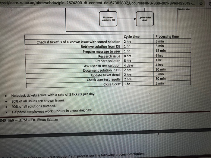 (Solved) : Submitted Blackboard Teams Task 1 Calculate Cycle Time ...