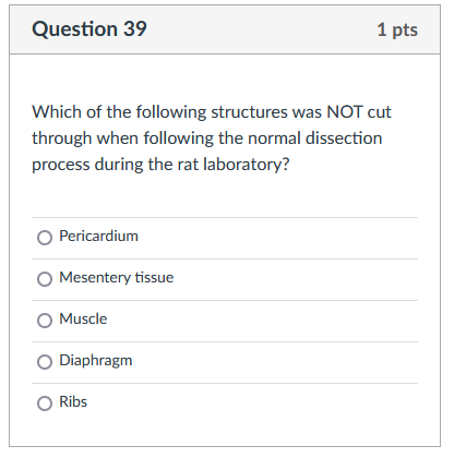 Solved Question 39 1 pts Which of the following structures | Chegg.com