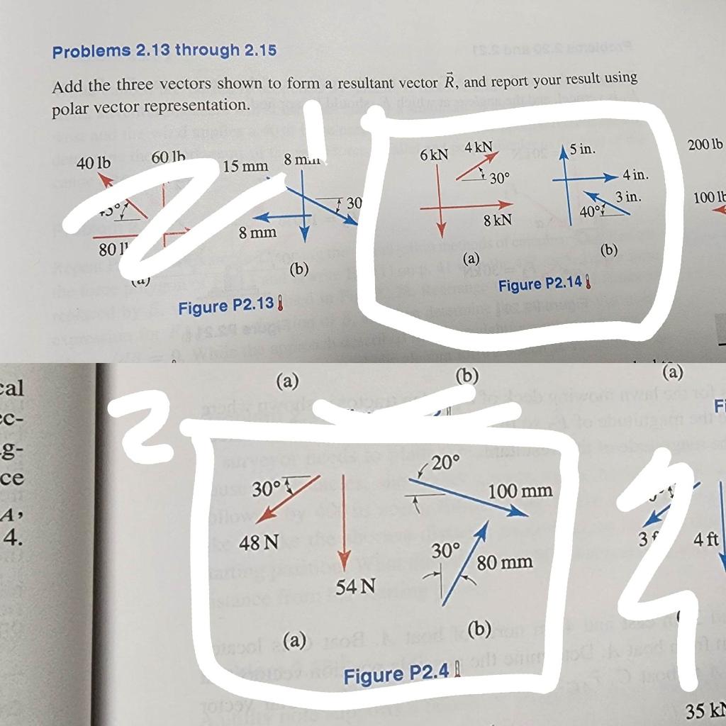 Solved Problems 2.13 through 2.15 Add the three vectors | Chegg.com