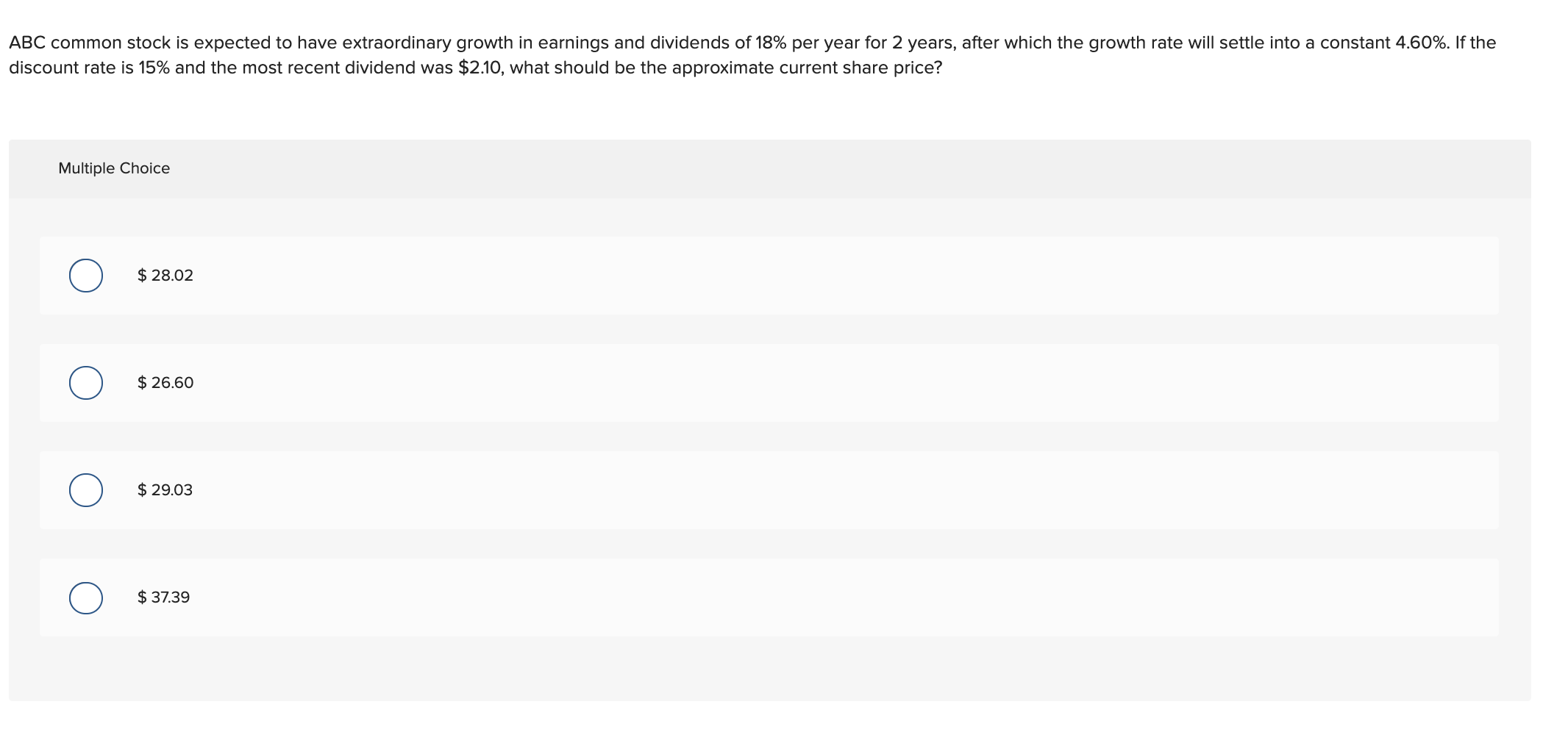 Solved ABC common stock is expected to have extraordinary | Chegg.com